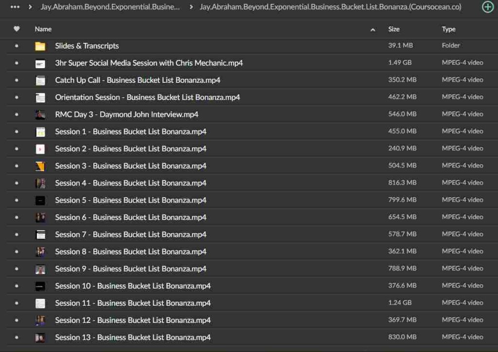 Jay Abraham - Beyond Exponential Business Bucket List Bonanza