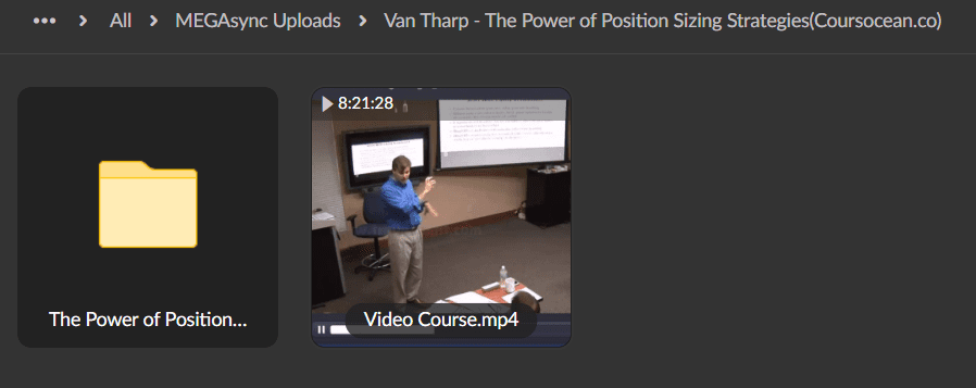 Van Tharp - The Power of Position Sizing Strategies - CoursOcean